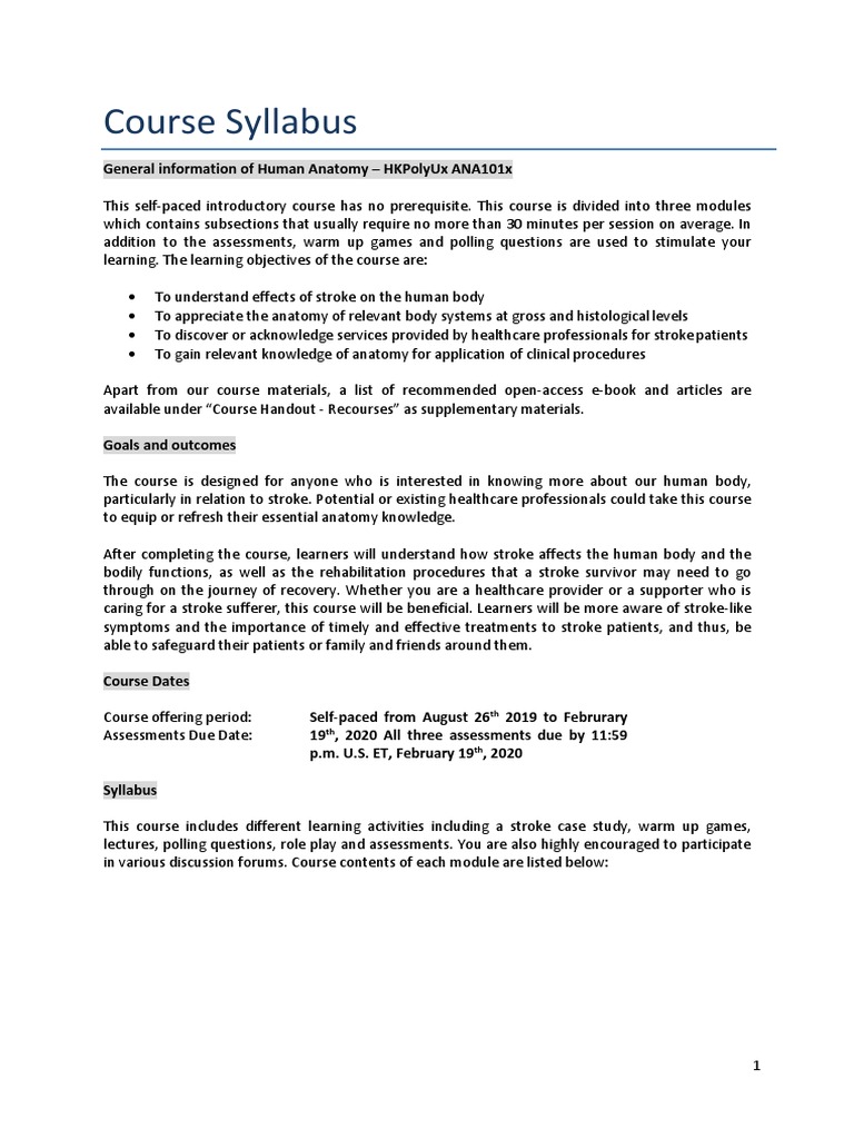 POLY Anatomy PDF | PDF | Nervous System | Muscle