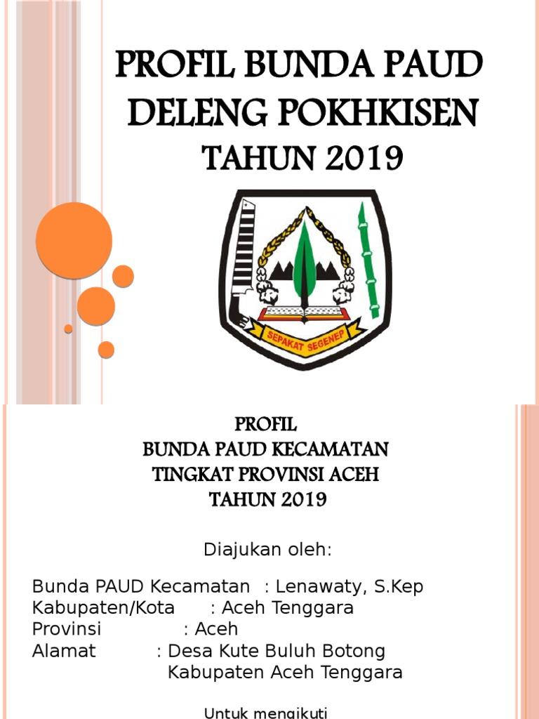 Profil Bunda Paud | PDF