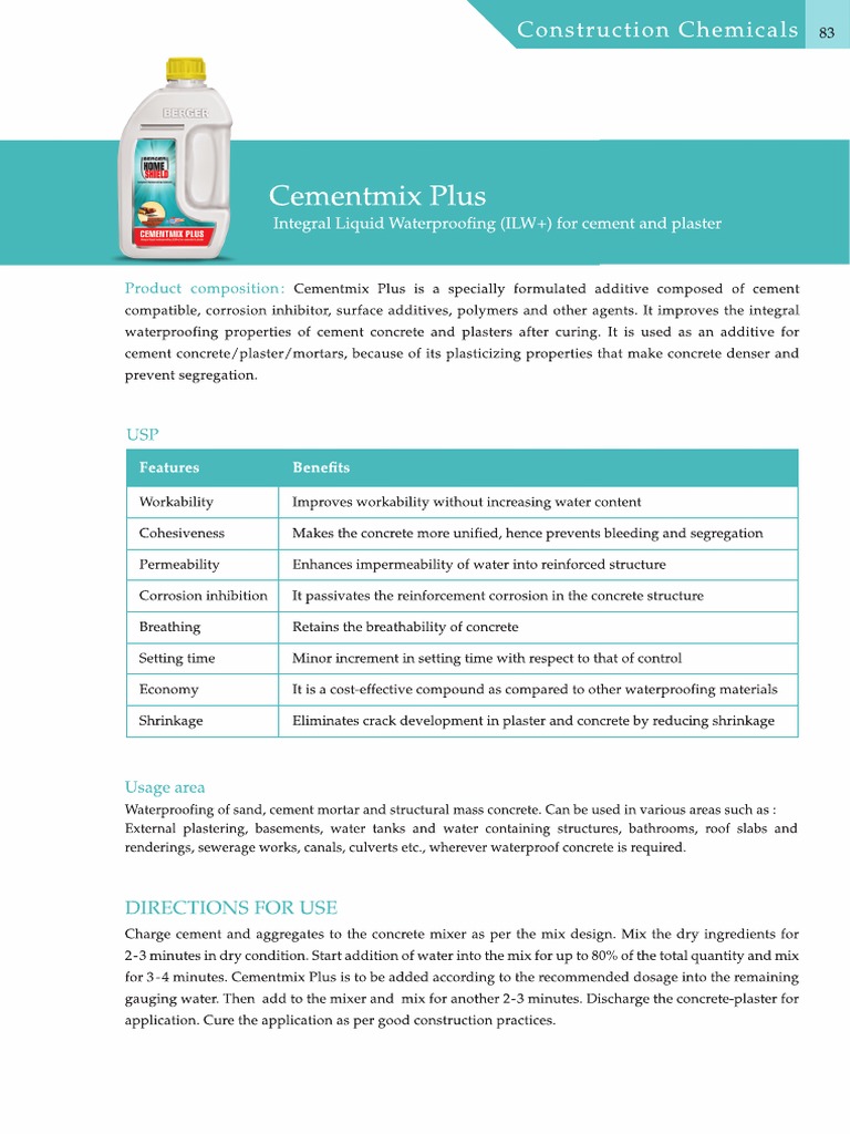 Cementmix Plus | PDF