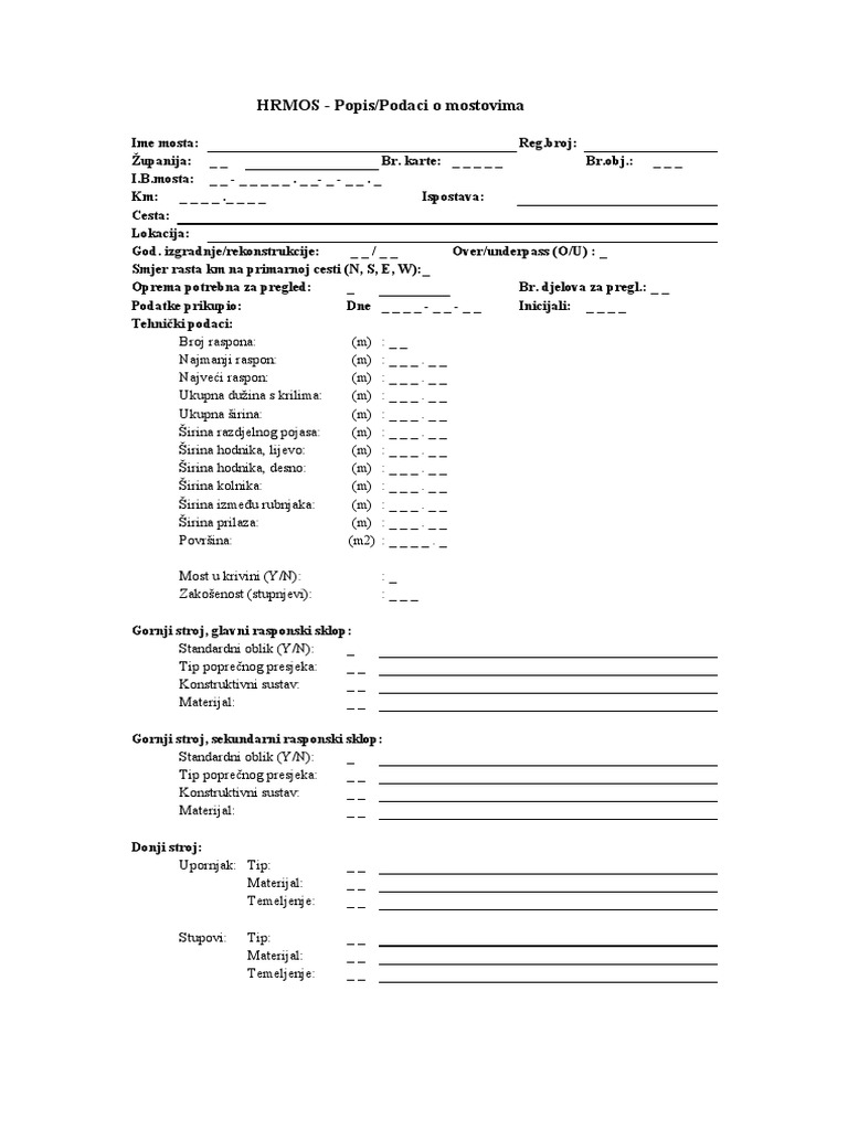 HRMOS - Obrazac Za Upis | PDF