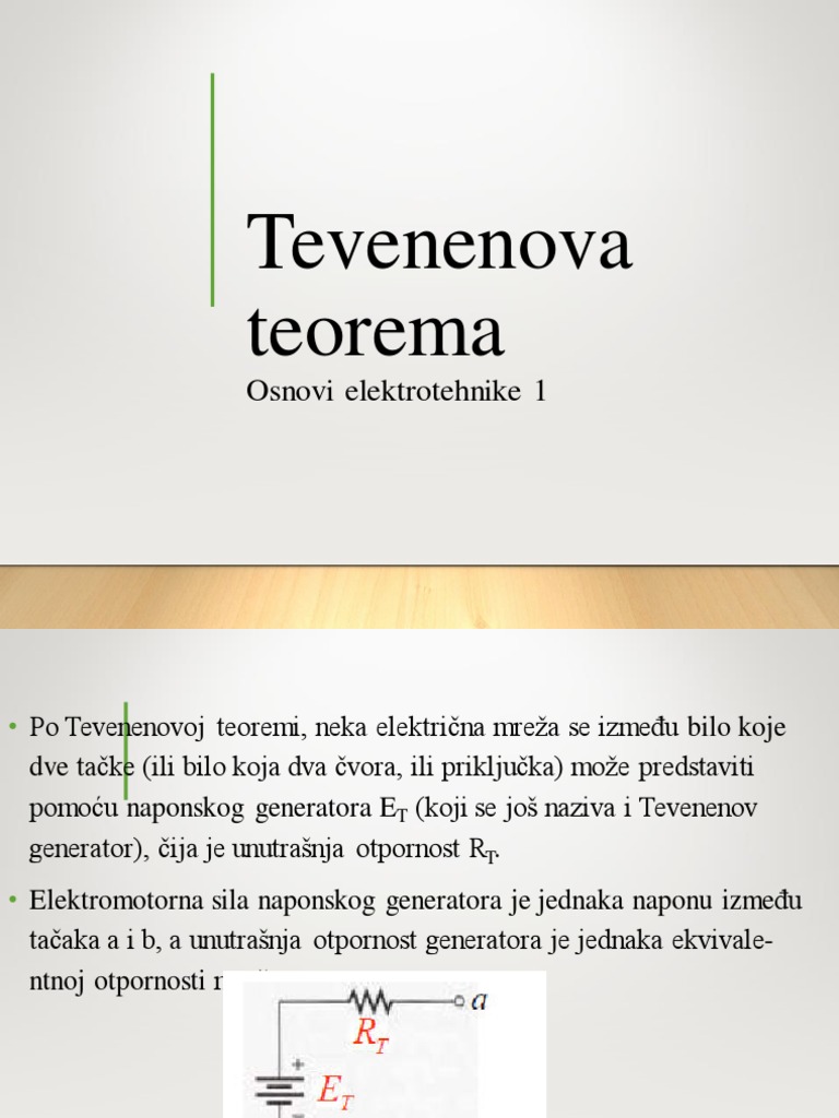 Tevenenova Teorema | PDF