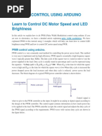 Arduino DC Motor Control Tutorial | PDF | Mosfet | Electrical Components