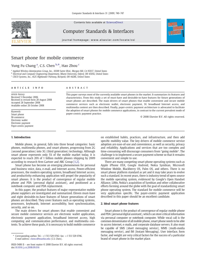 Computer Standards & Interfaces: Yung Fu Chang, C.S. Chen, Hao Zhou | Download Free PDF ...