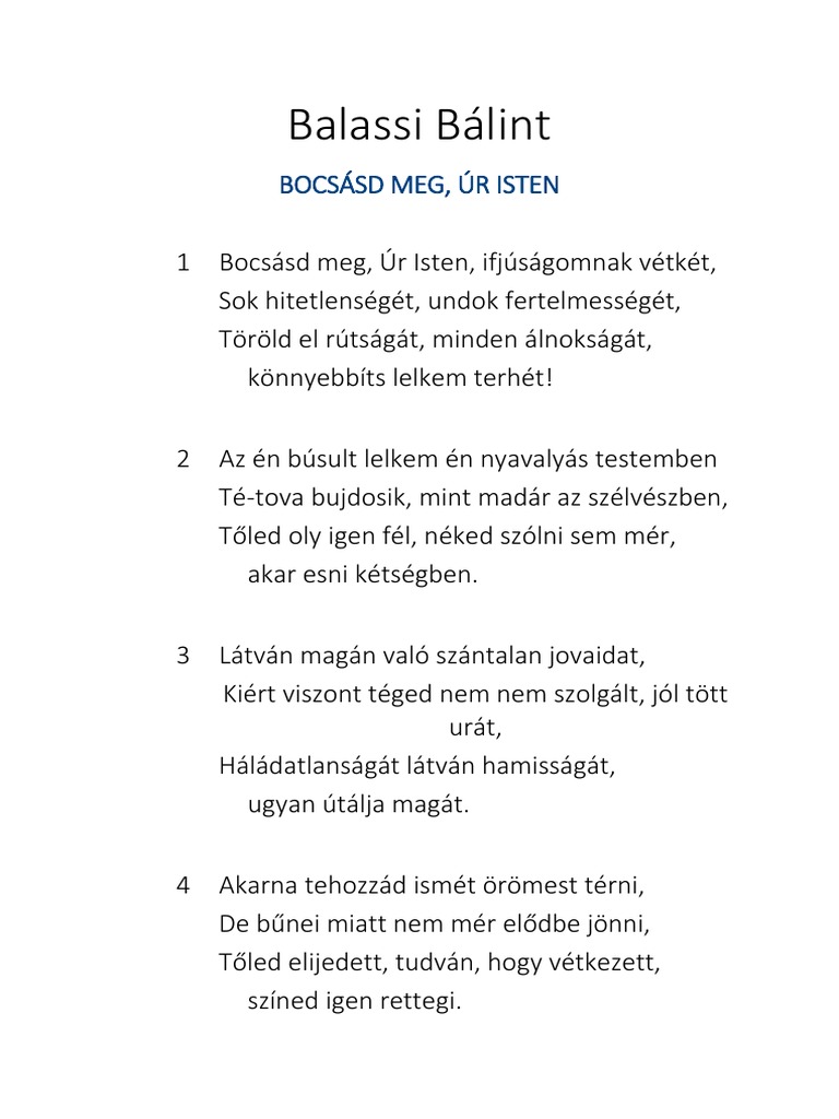 Balassi Bálint PDF | PDF
