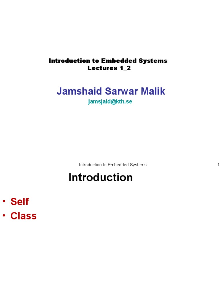 Lec1 2 | PDF | Embedded System | Integrated Circuit