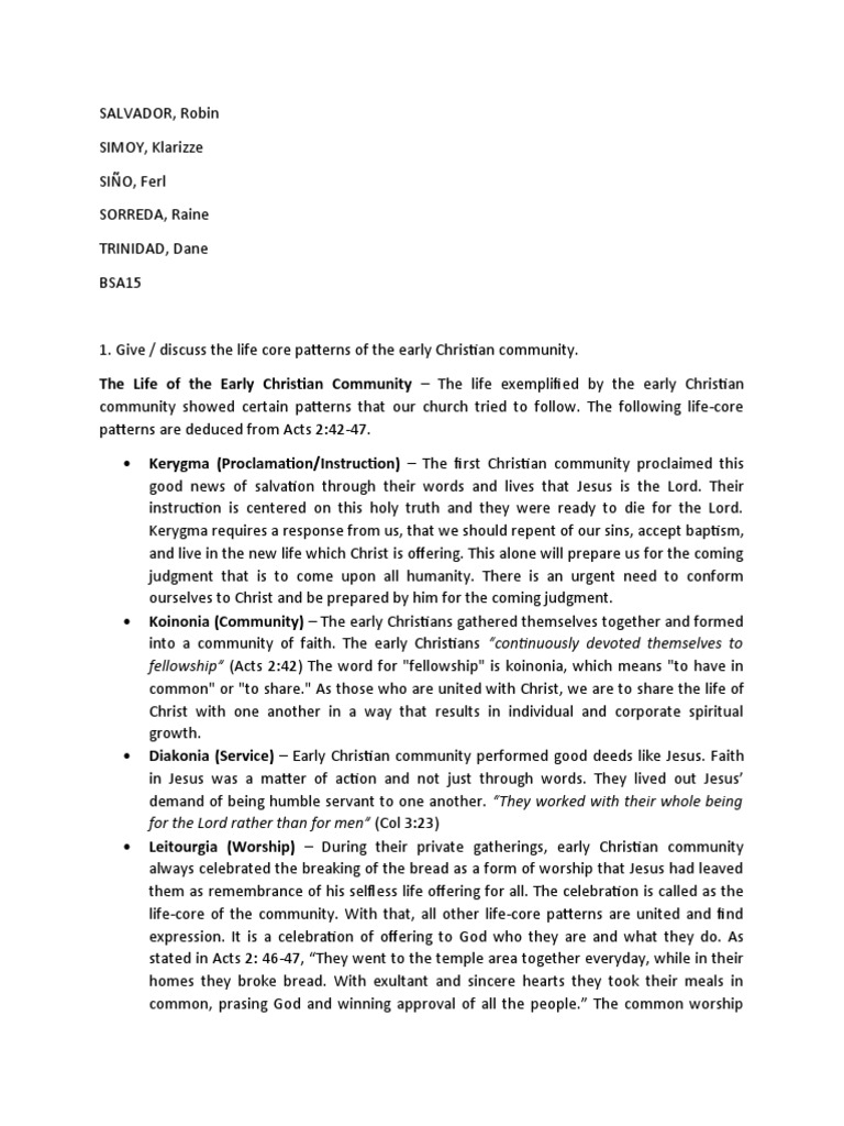 Assignment by Group - RED | PDF | Christian Church | Jesus