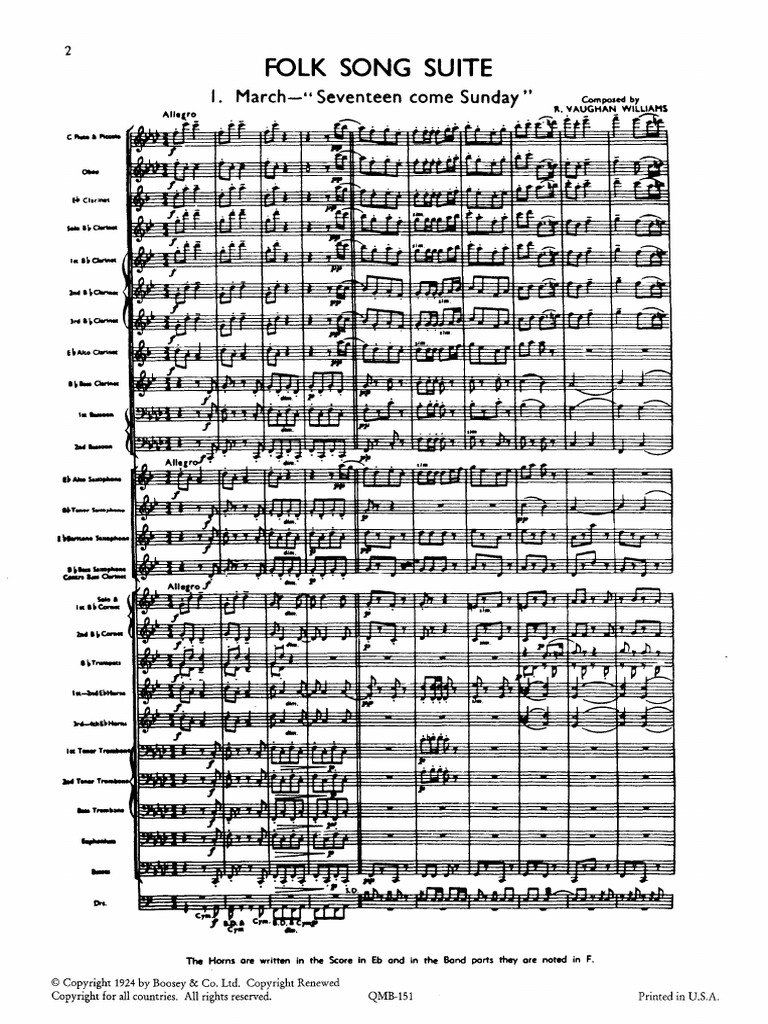 English Folk Song Suite | PDF