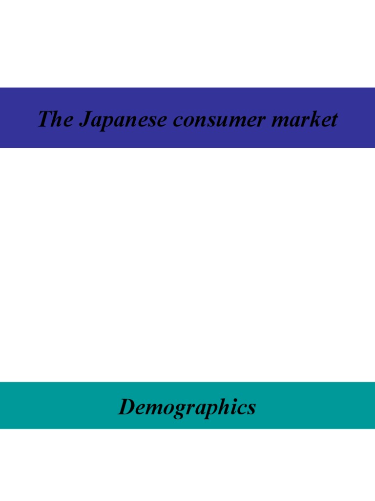The Japanese Consumer | PDF | Consumption (Economics) | Baby Boomers