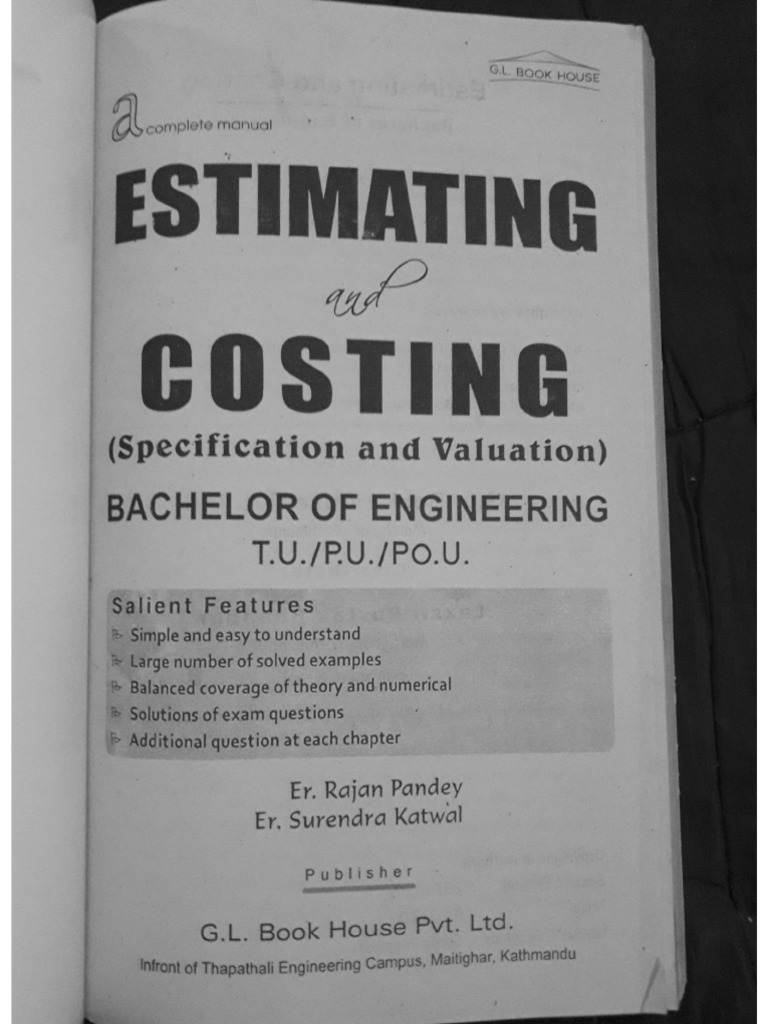 Estimating and Costingmaal | PDF