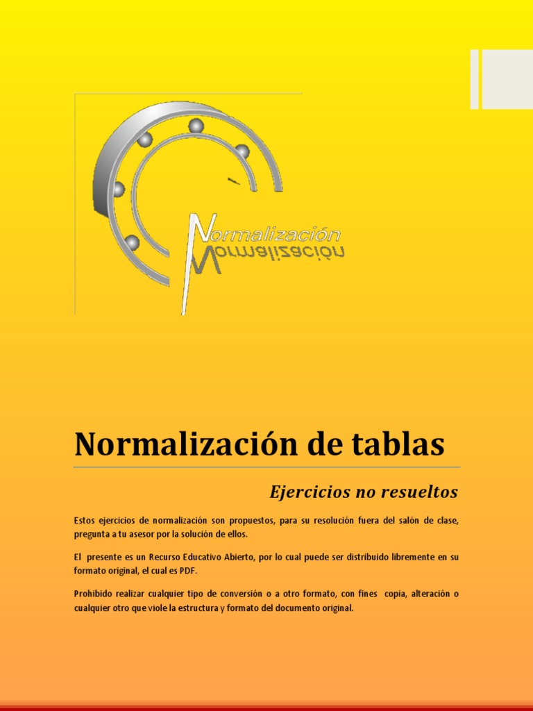 Normalización de Tablas - Ejercicios Sin Resolver PDF | PDF | Factura | Teléfonos móviles