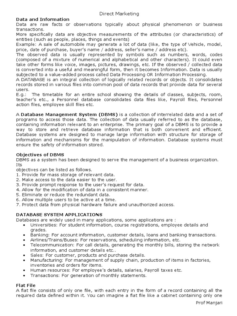 Databases Crm Pdf Customer Relationship Management Databases