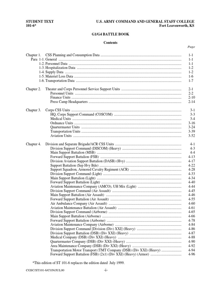 G1/G4 Battle Book Overview | PDF | Battalion | Division (Military)