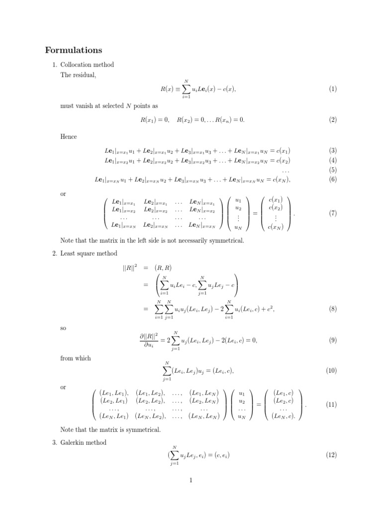 Weak Form FEA | PDF | Finite Element Method | Mathematical Objects