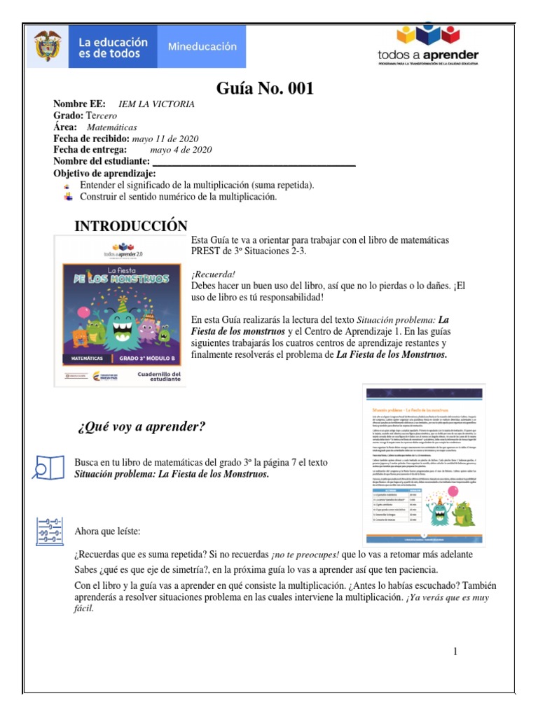 Multiplicación para Tercer Grado | PDF | Multiplicación | Aprendizaje
