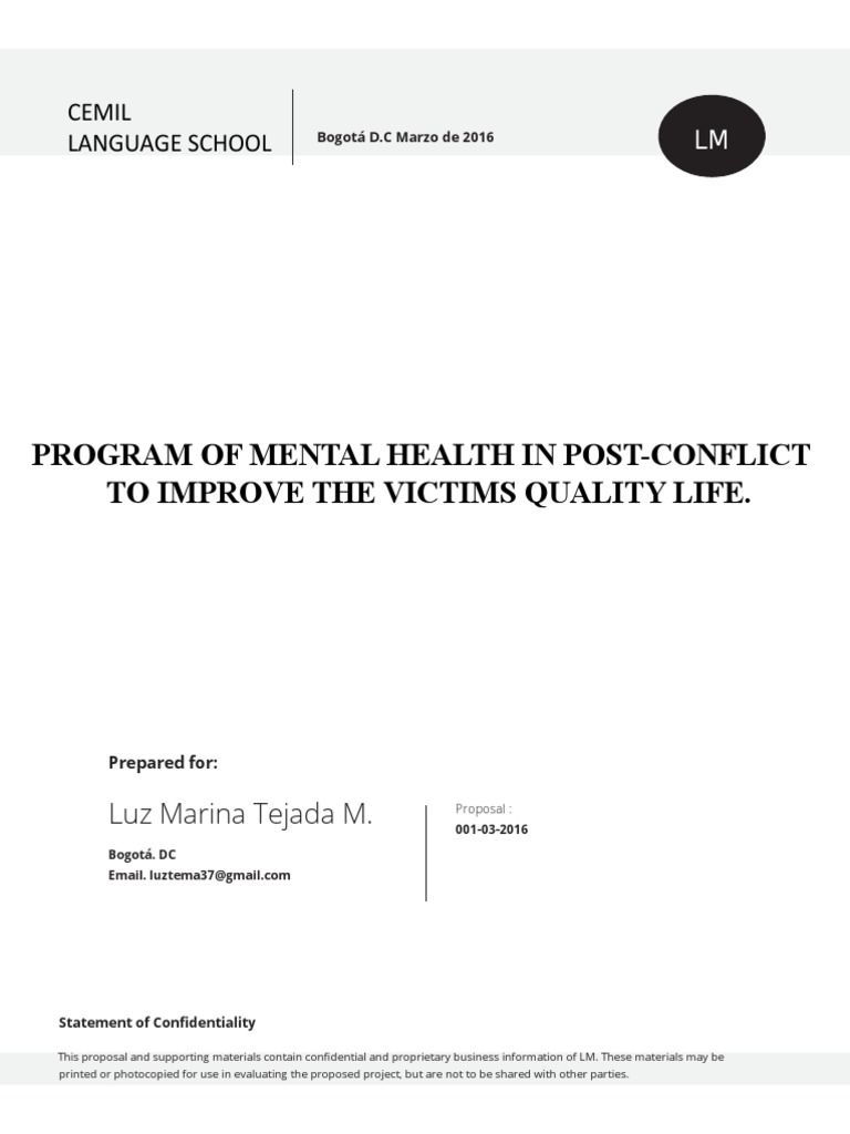 Project Mental Health End | PDF | Personality Disorder | Mental Disorder