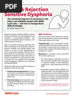 Rejection Sensitive Dysphoria Toolkit | PDF | Emotions | Anxiety