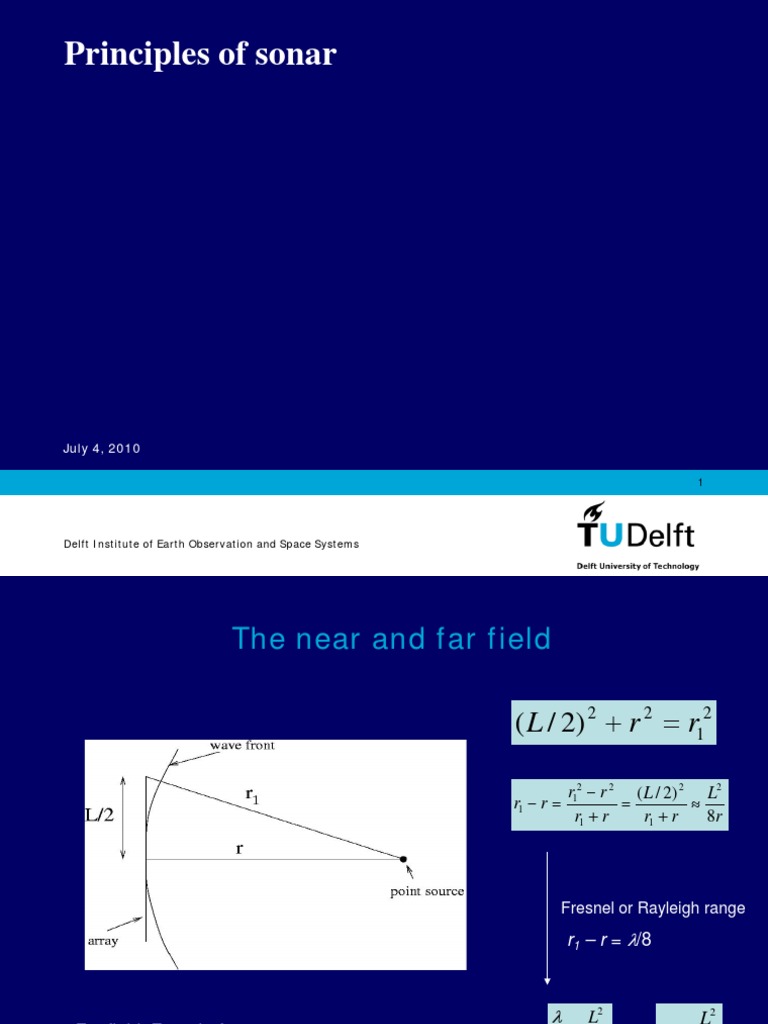 Sonar Principles and Range Resolution | PDF | Natural Philosophy ...