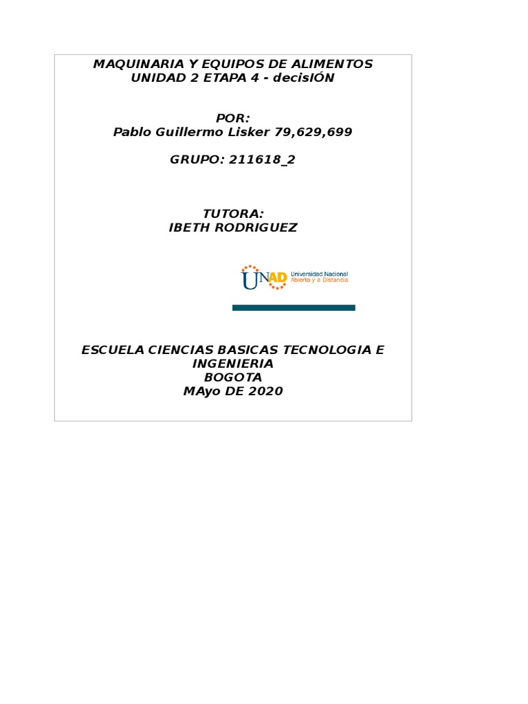 Etapa 4 - Balance - LISKER | PDF | Procesamiento de alimentos | Ciencia ...