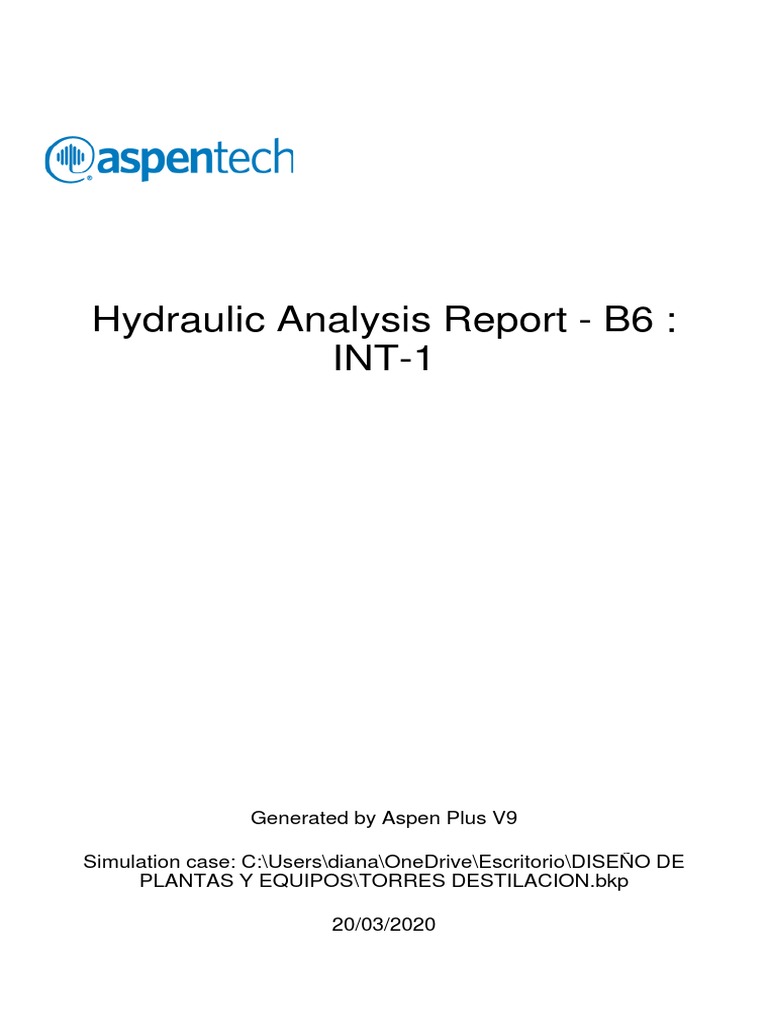 Hydraulic Analysis Report - TORRE ETANOL | PDF | Foam | Flood