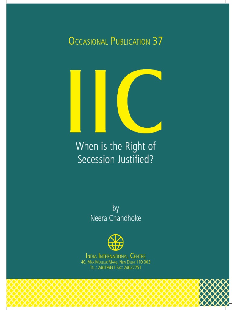 Right To Secession. | PDF | Georgia (Country) | Political Theories