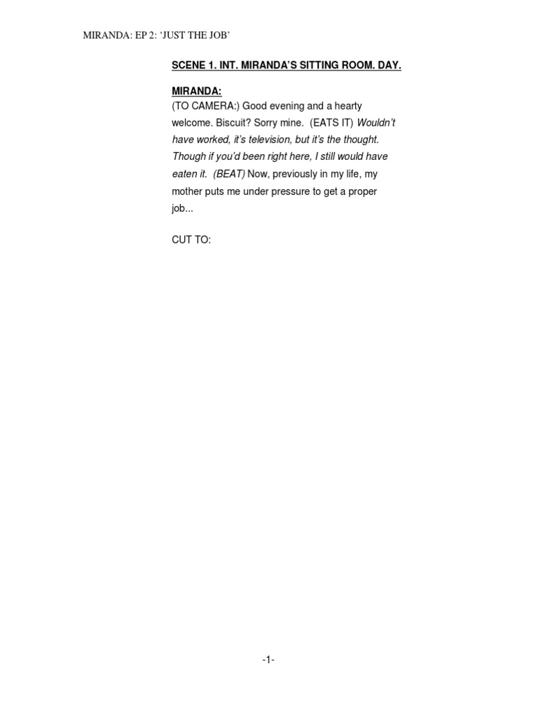 Miranda S01e03 | PDF