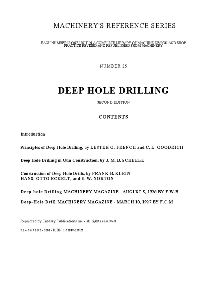Gundrilling Handbook | PDF | Drilling | Drill