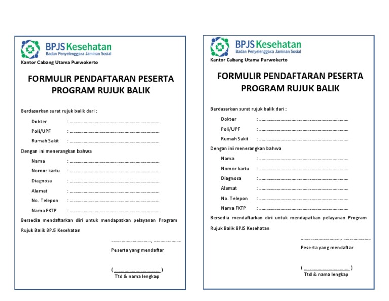 Form Pendaftaran PRB | PDF