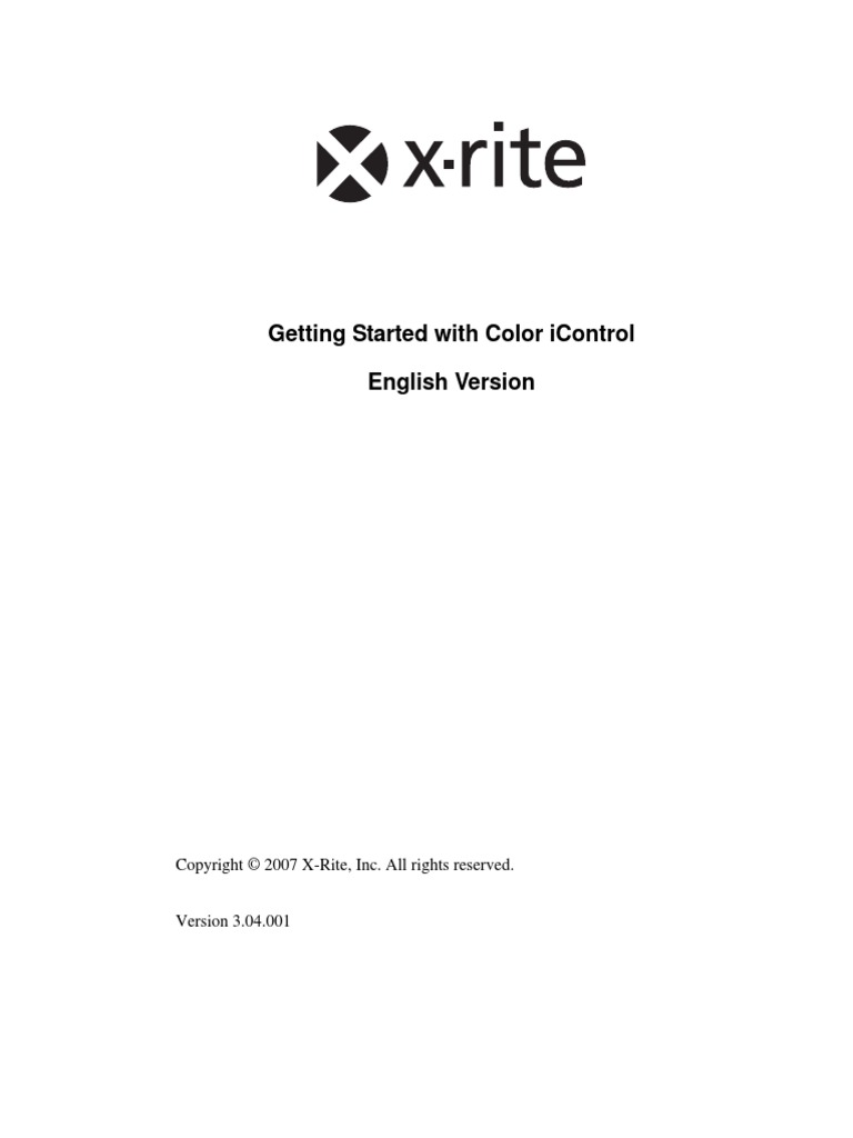 Getting Started With Color Icontrol English Version | PDF | Menu ...