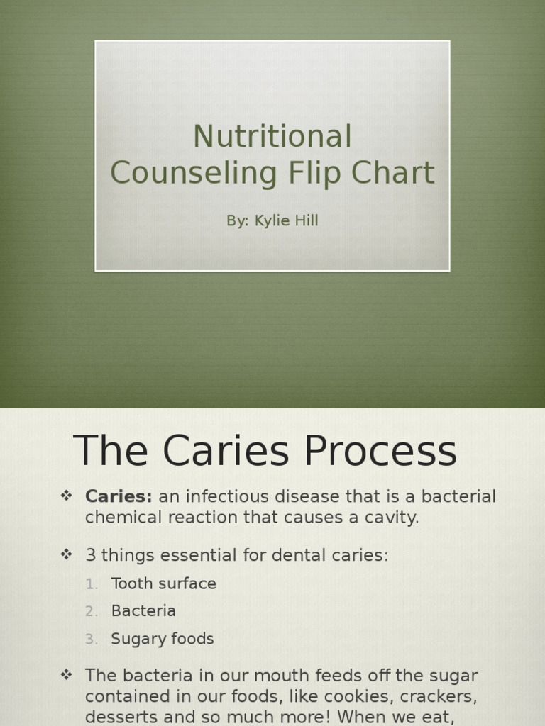 Dental Nutrition Flip Chart | PDF | Carbohydrates | Human Tooth