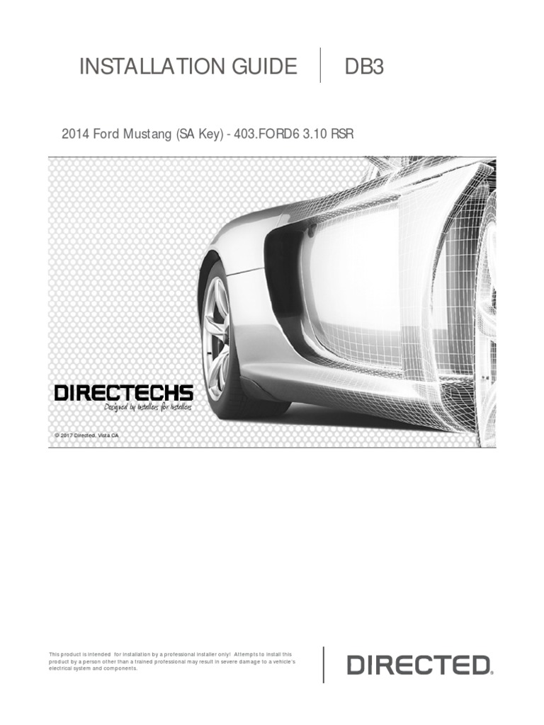 403 FORD6 3.10 RSR - 2014 Mustang (SA Key) - IG - EN - 20170127 PDF ...