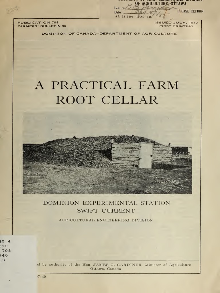 Building a Practical Root Cellar | PDF | Basement | Roof