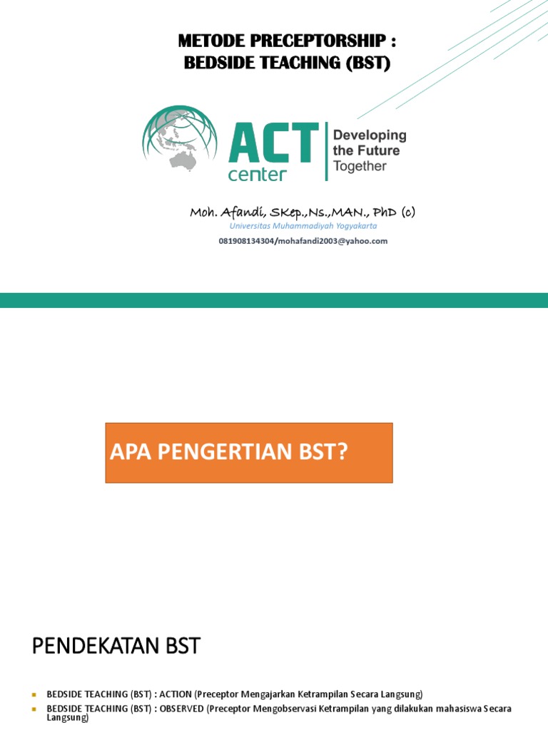 Bedside Teaching (BST) 2018 | PDF | Education Theory | Health Care