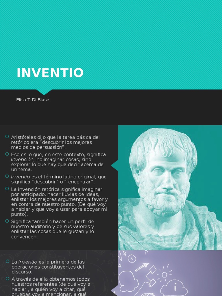 La Inventio en la Retórica Aristotélica | PDF | Logos | Aristóteles