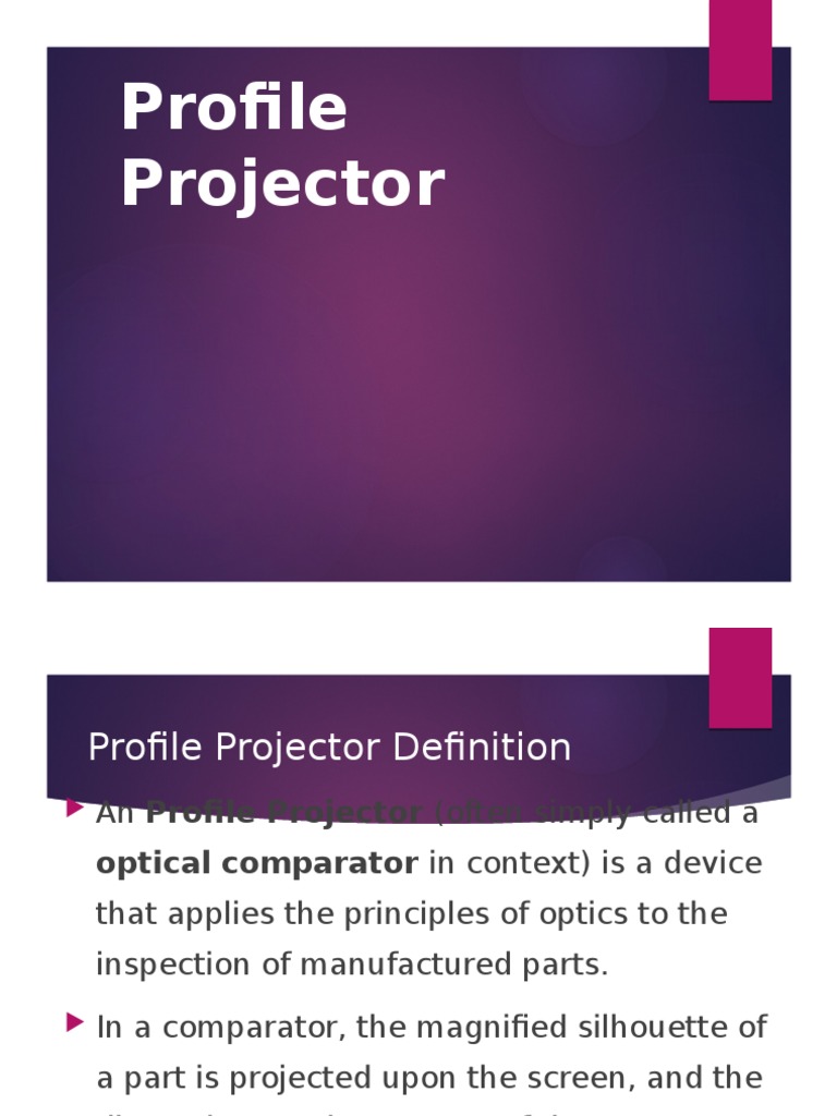 A Comprehensive Guide to Profile Projectors: Applications, Components ...