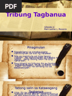 Ang Tribong Tagbanua | PDF