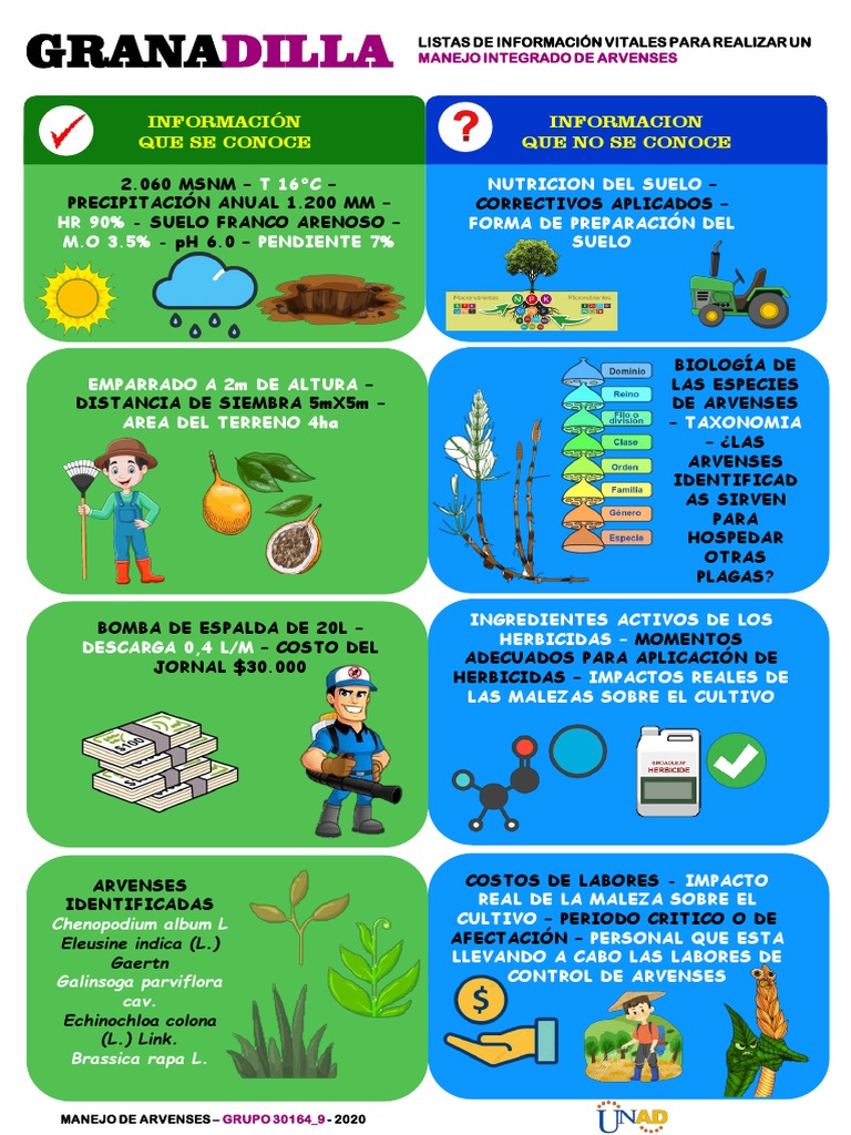 Infografia Manejo de Arvenses | PDF | Agronomía | Plantas