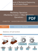 Lathe Machine and Its Operations | PDF | Woodworking | Metalworking