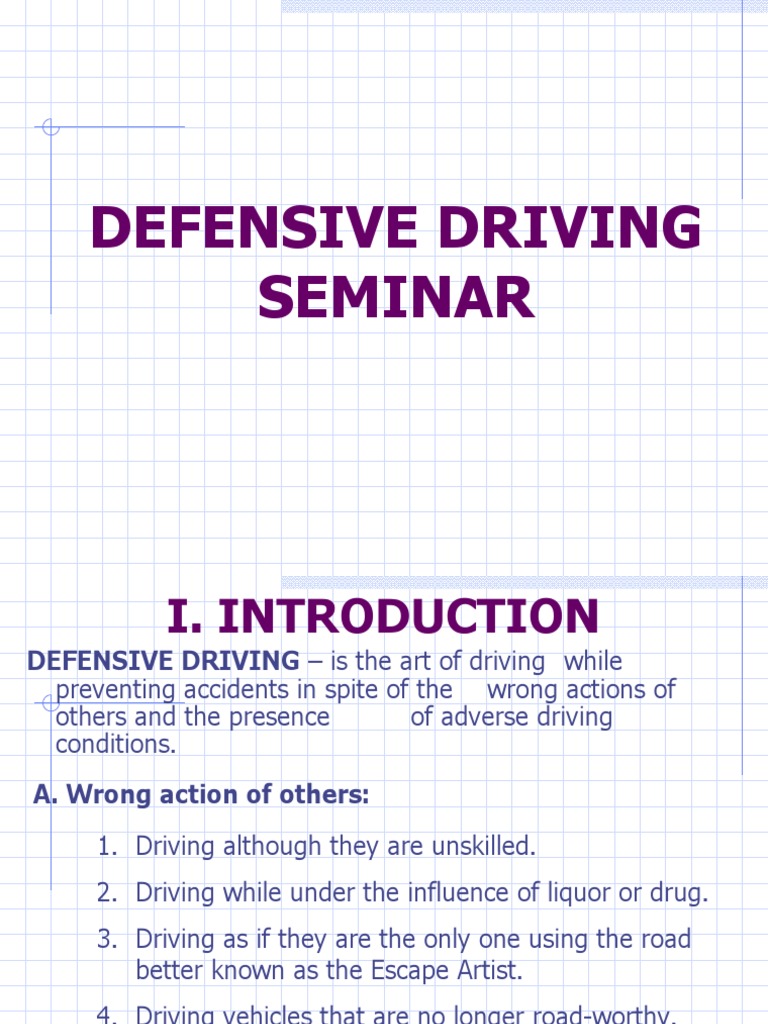 Defensive Driving | PDF | Traffic Collision | Traffic Defensive Driving | PDF | Traffic Collision | Traffic