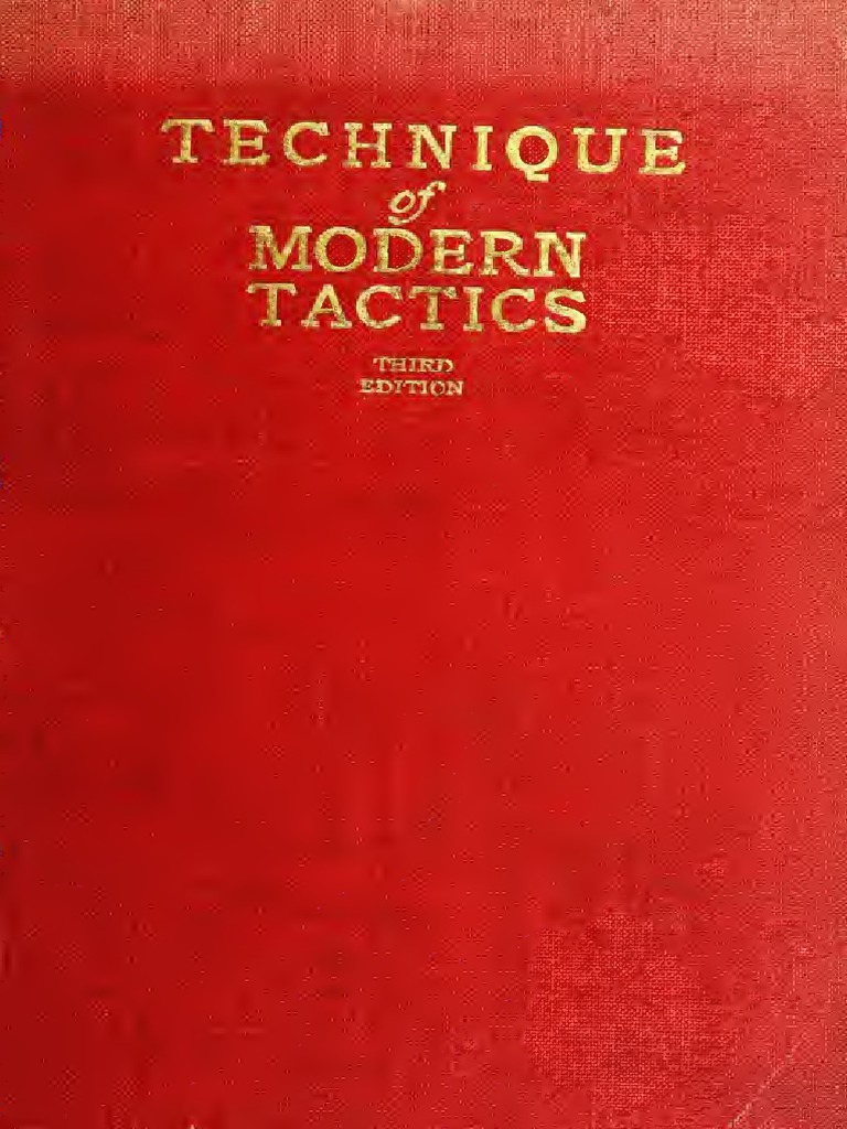 Technique of Modern Tactics | PDF | Flanking Maneuver | Cavalry