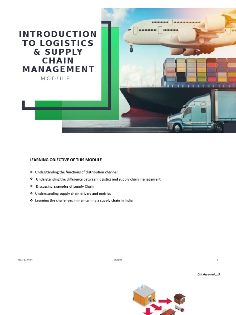 MODULE I - Introduction To Logistics and Supply Chain Management | PDF ...