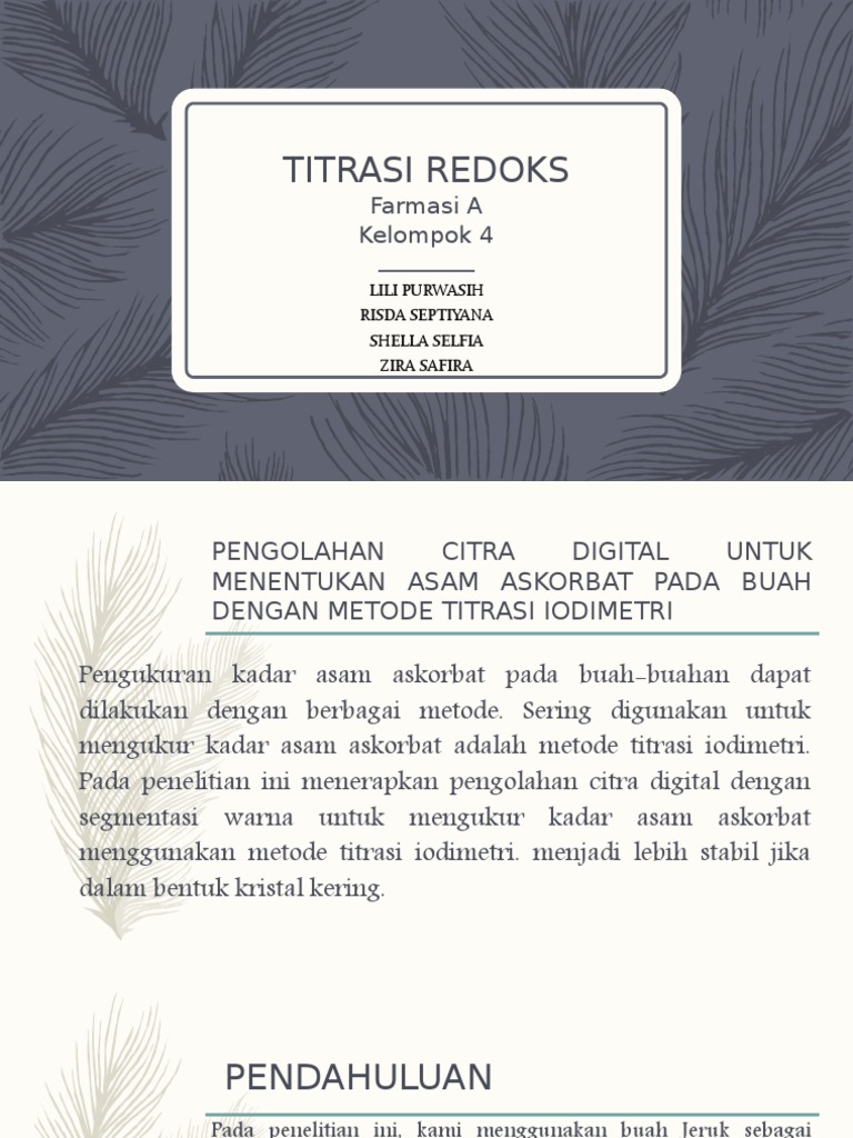 Titrasi Redoks 4 | PDF