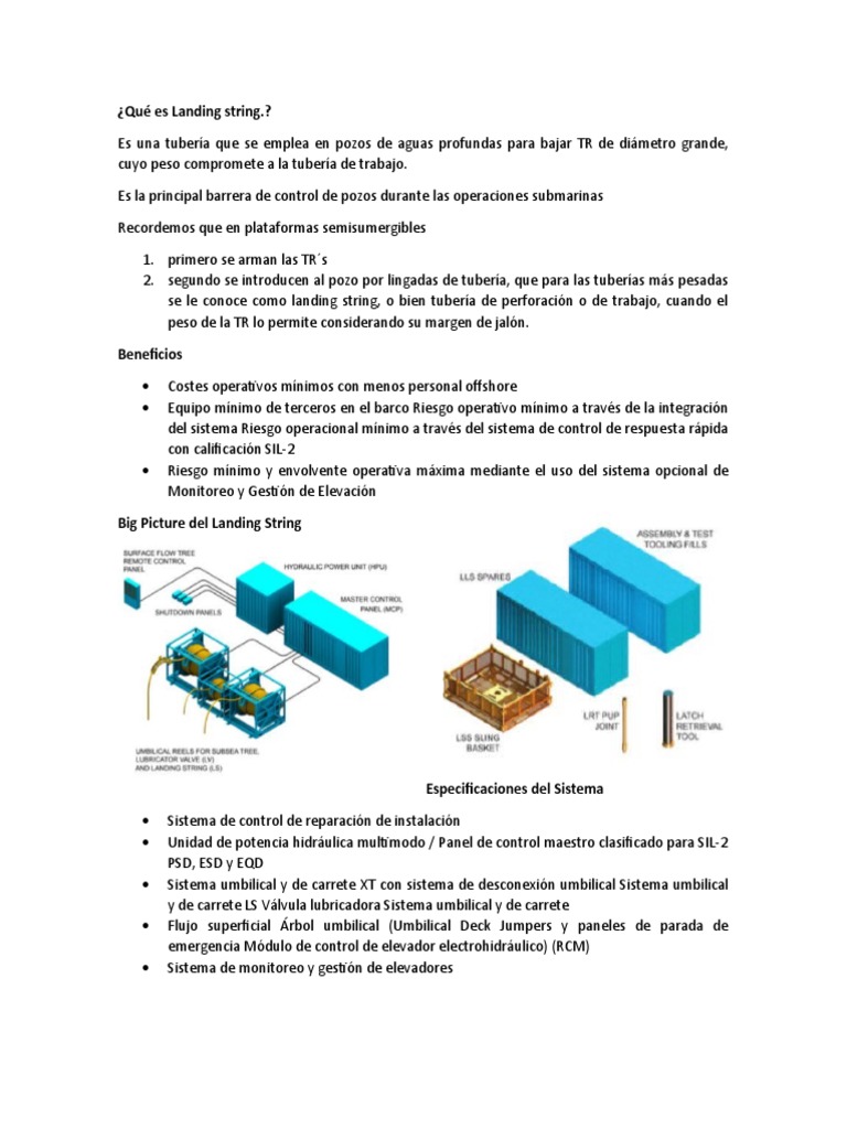 Landing String | PDF | Ingeniería mecánica | Bienes manufacturados