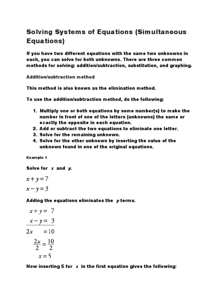 solving-systems-of-equations-notes-pdf-multiplication-equations