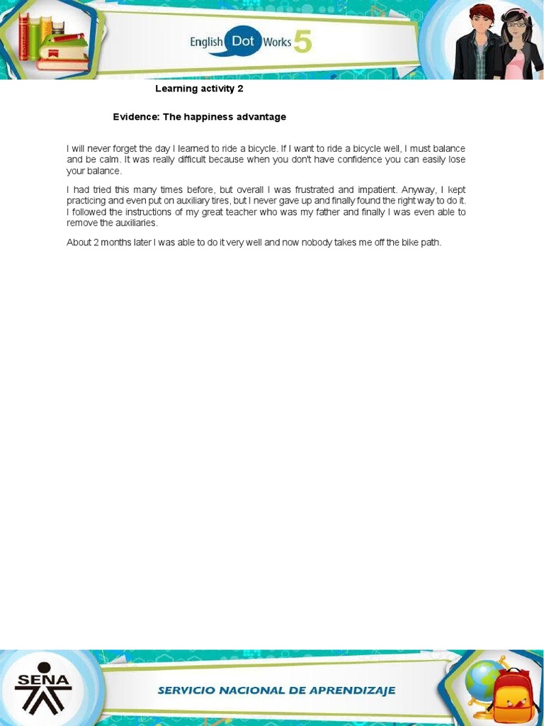 Learning Activity 2 Evidence: The Happiness Advantage | PDF