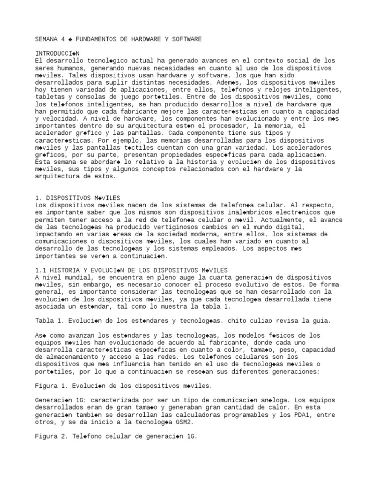Semana 4 Hardware y Software | PDF | Tableta | Hardware de la computadora