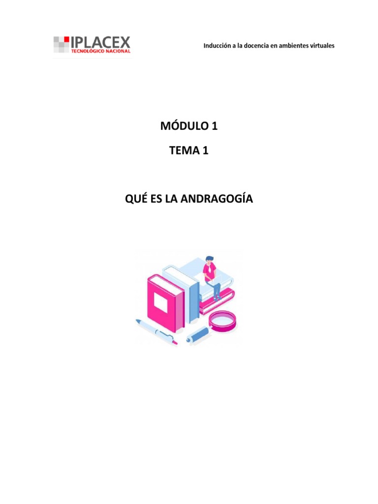 Módulo 1 Tema 1 PDF | PDF | Educación de adultos | Adultos