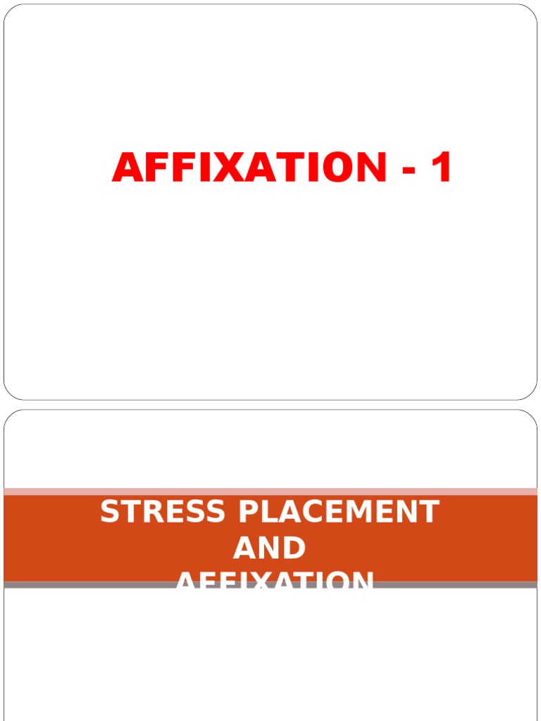 Affixation 1 | PDF | Adjective | Adverb