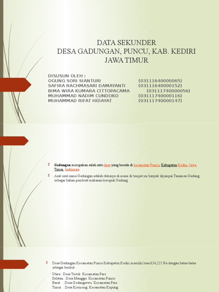Data Sekunder | PDF