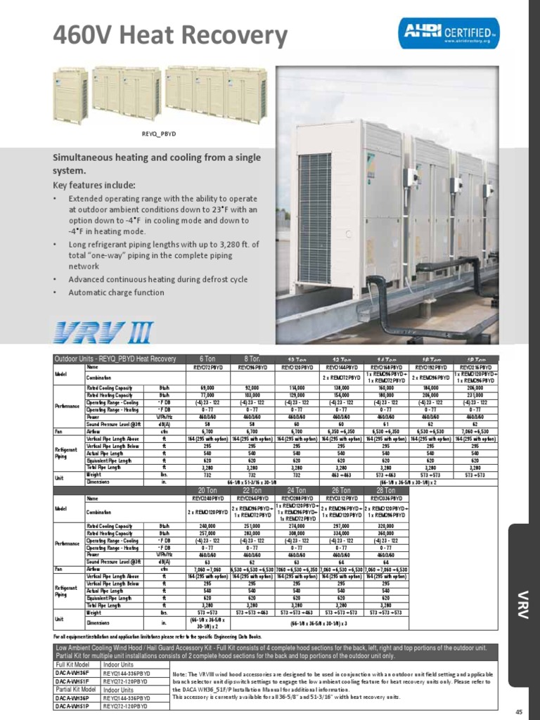 460V Heat Recovery: Simultaneous Heating and Cooling From A Single ...